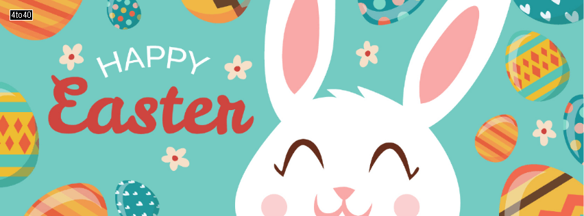 Happy Easter Facebook Banner